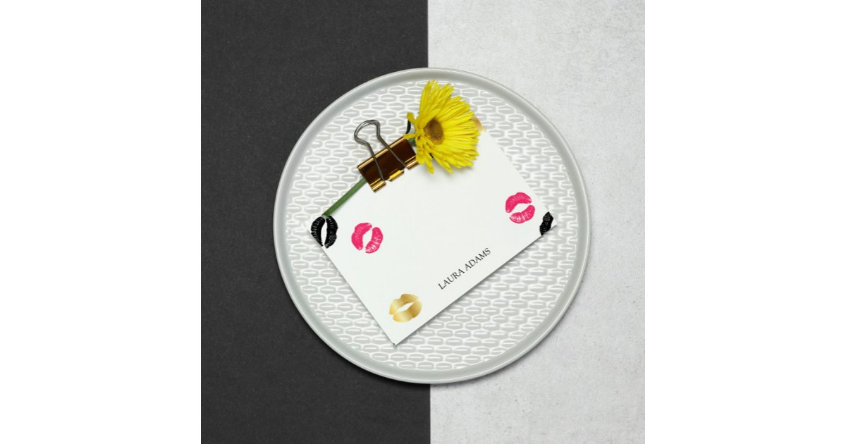 Lipstick Marks | Custom Name Post-it Notes | Zazzle