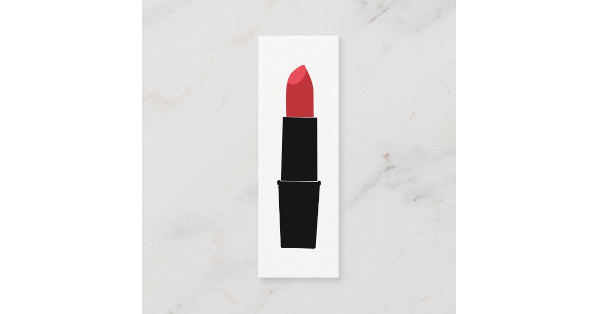 Lipstick Mini Business Card | Zazzle