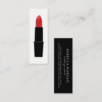 Lipstick Mini Business Card | Zazzle
