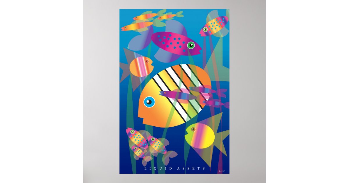 LIQUID ASSETS POSTER | Zazzle