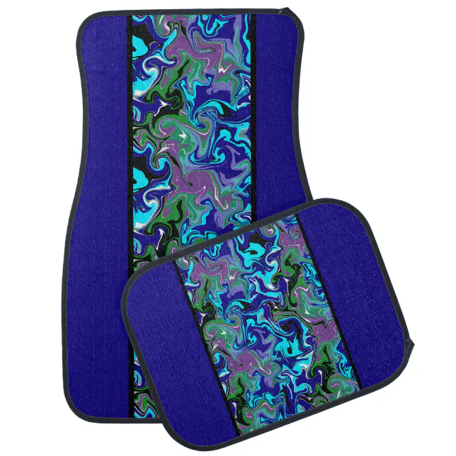 Liquid Blue Car Floor Mat | Zazzle