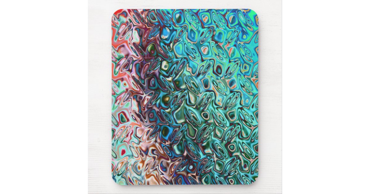 Liquid Blue Gel Abstract Mouse Pad | Zazzle
