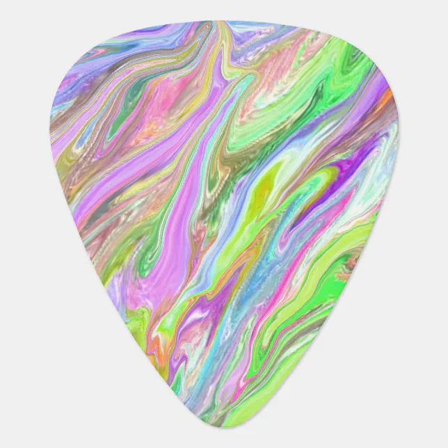 Liquid Color Glow Guitar Pick | Zazzle