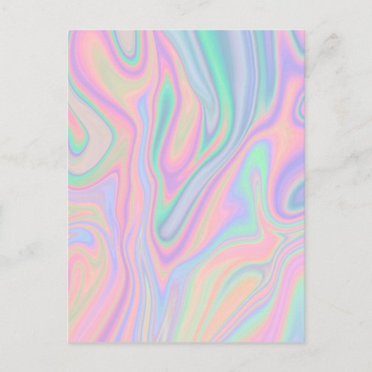 Liquid Colorful Abstract Rainbow Postcard | Zazzle.com