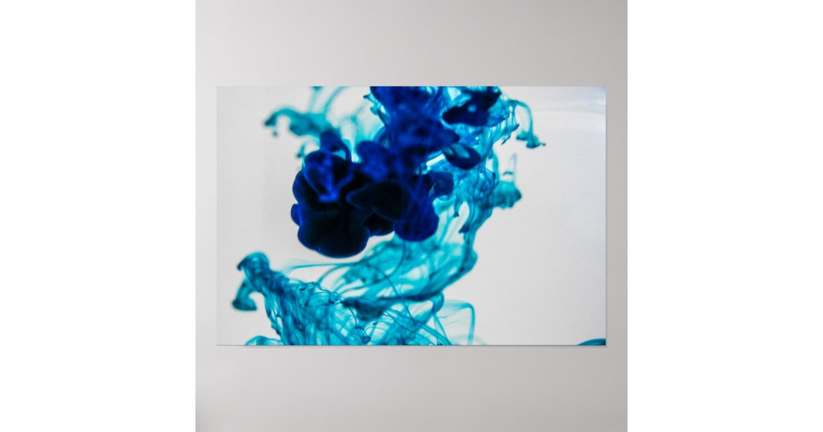 Liquid Ink in Water Poster | Zazzle