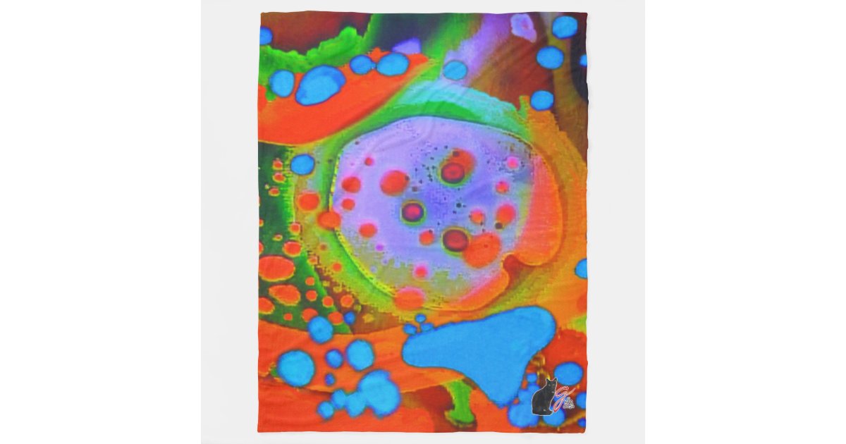 Liquid Lounging Fleece Blanket | Zazzle