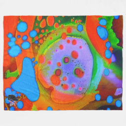 Liquid Lounging Fleece Blanket | Zazzle