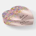 Lisa NAME MEANING Holograph Drips Valentine Heart Paperweight | Zazzle