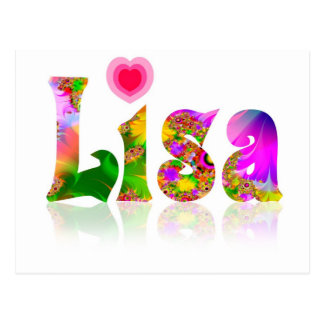 The Name Lisa Postcards | Zazzle