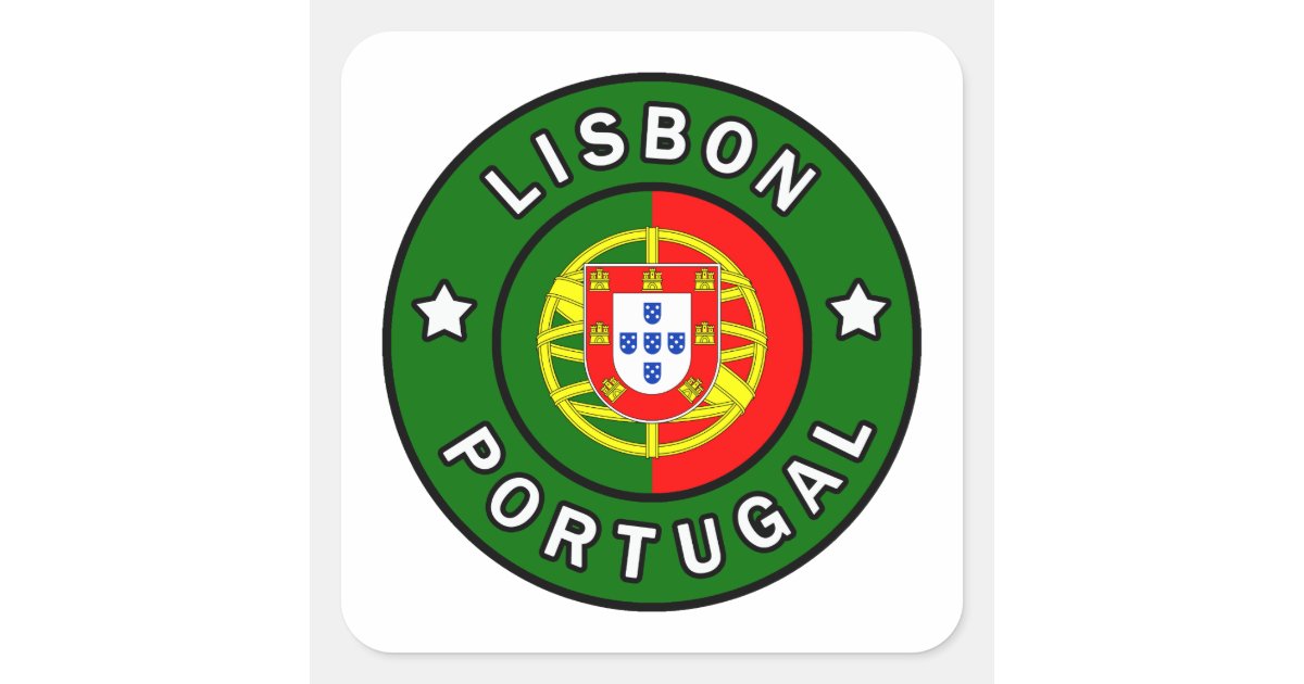 Lisbon Portugal Square Sticker | Zazzle