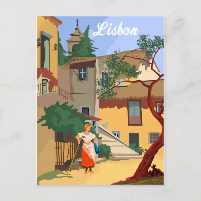 Lisbon Postcard | Zazzle