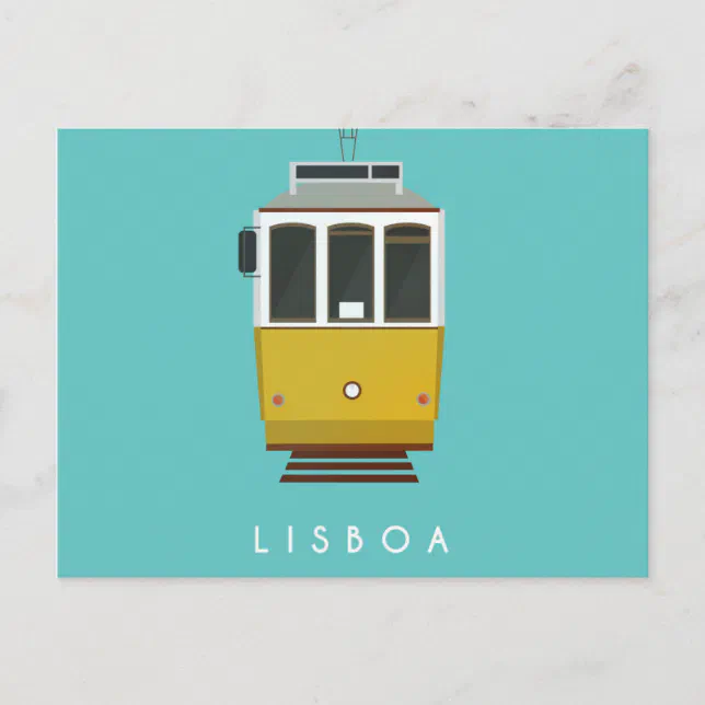 Lisbon Postcard Tram | Zazzle