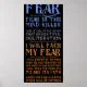 Litany Against Fear Dune 2021 Poster | Zazzle
