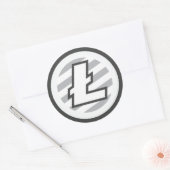 Litecoin Logo Round Sticker | Zazzle