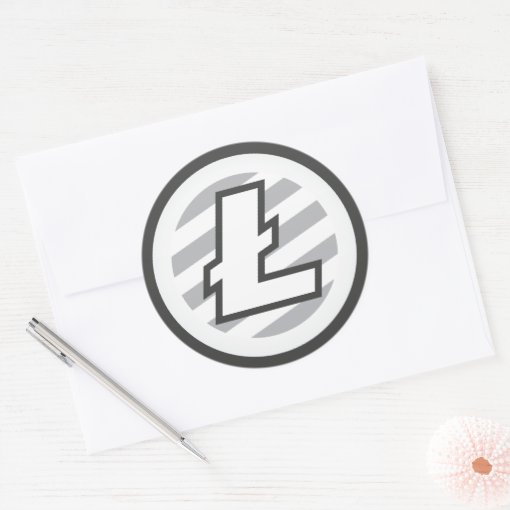 Litecoin Logo Round Sticker | Zazzle
