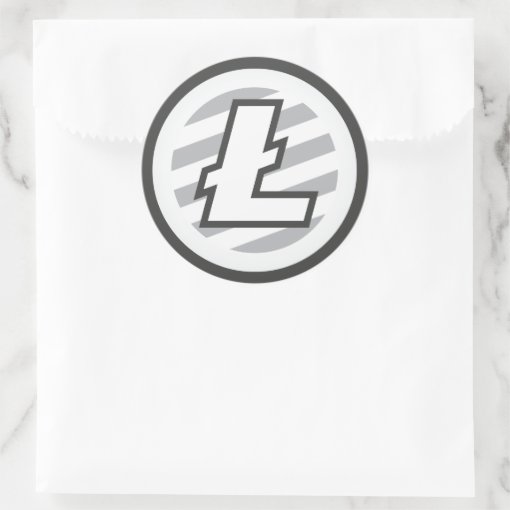 Litecoin Logo Round Sticker | Zazzle