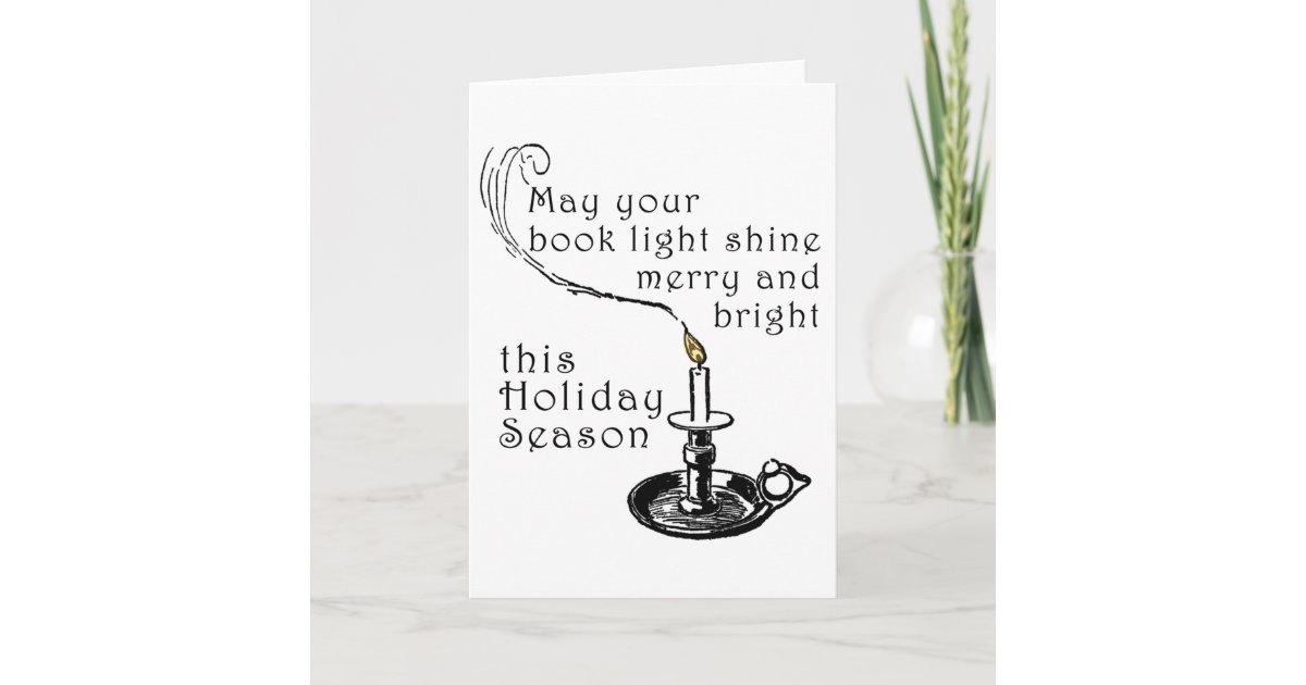 Literary Holiday Card | Zazzle