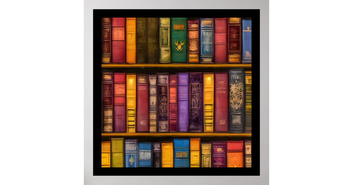Literary Treasures - Classic Old Books Poster | Zazzle
