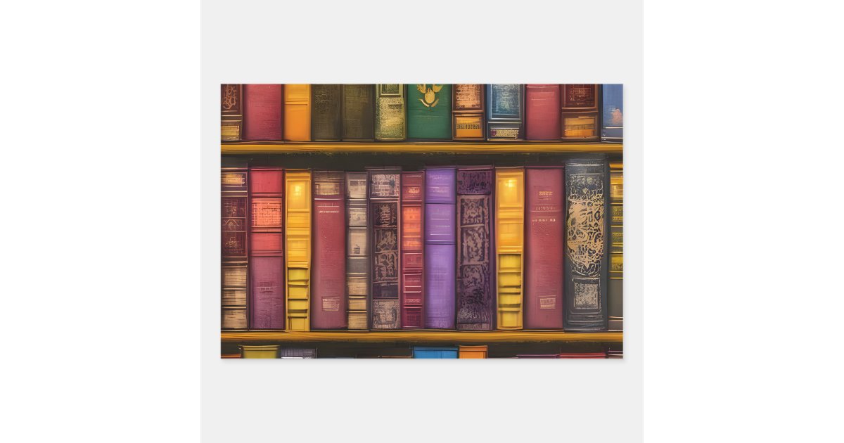 Literary Treasures - Classic Old Books Wrapping Paper Sheets | Zazzle