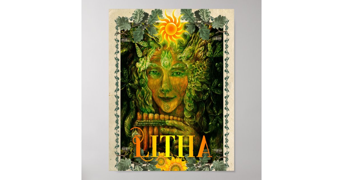 LITHA, SUMMER SOLSTICE WICCAN SABBAT POSTER | Zazzle