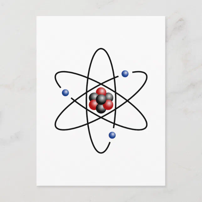 Lithium Atom Chemical Element Li Atomic Number 3 Postcard | Zazzle