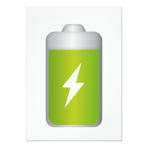 lithium-ion battery Icon Announcement | Zazzle