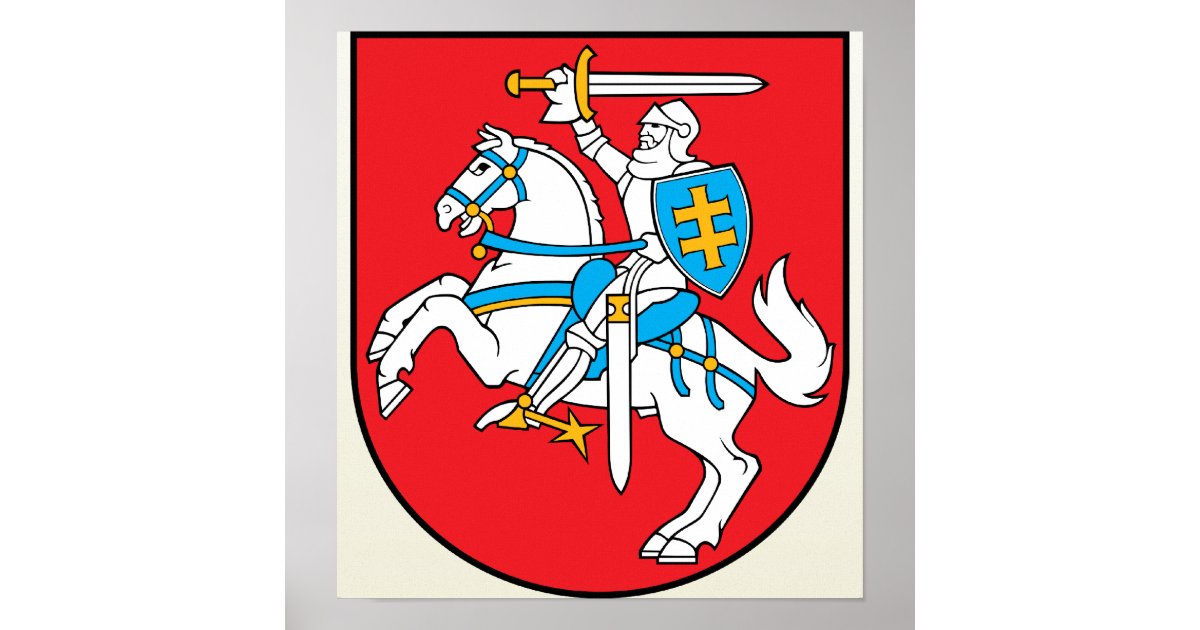 Lithuania Coat of Arms detail Poster | Zazzle