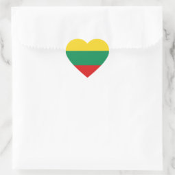 Lithuania Flag Heart Sticker | Zazzle