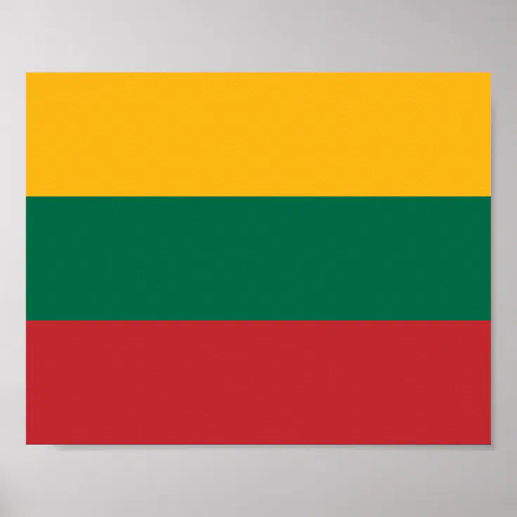 Lithuania Flag Poster | Zazzle