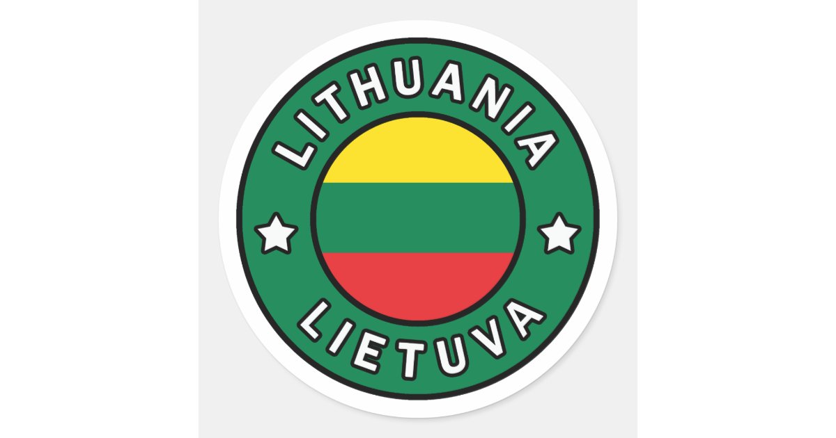 Lithuania Lietuva Classic Round Sticker | Zazzle