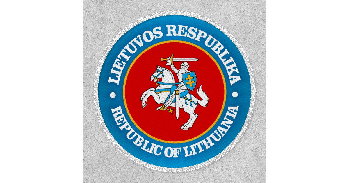Lithuania (rd) patch | Zazzle