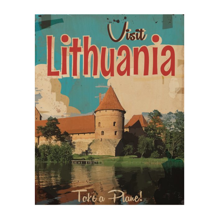 Lithuania Vintage Travel Poster | Zazzle.com