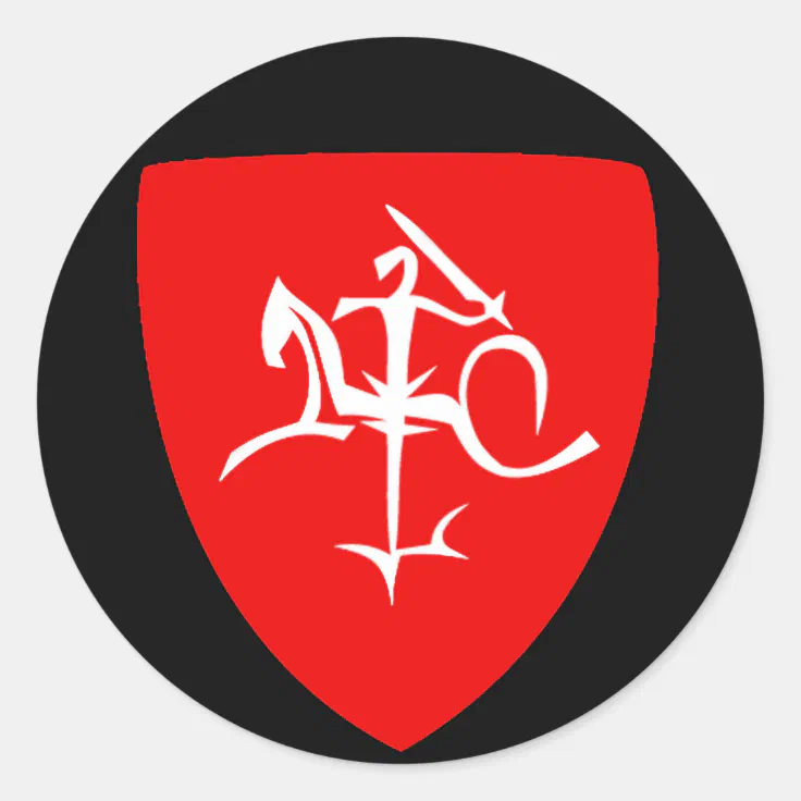 Lithuania Vytis Naujoji Lietuva Classic Round Sticker | Zazzle