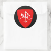 Lithuania Vytis Naujoji Lietuva Classic Round Sticker | Zazzle