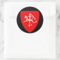 Lithuania Vytis Naujoji Lietuva Classic Round Sticker | Zazzle