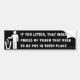 Littering Bumper Sticker Black | Zazzle