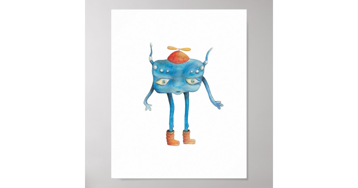 Little Alien Pi Poster | Zazzle