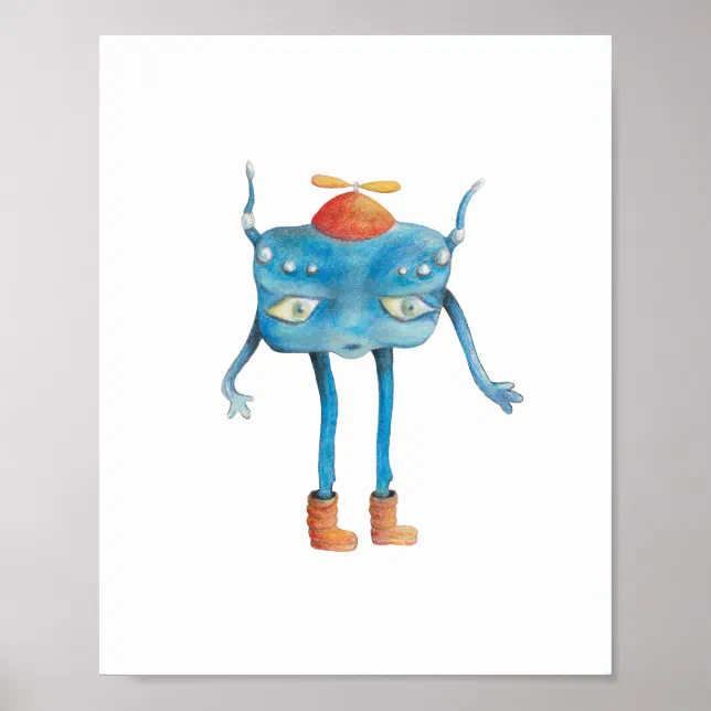 Little Alien Pi Poster | Zazzle