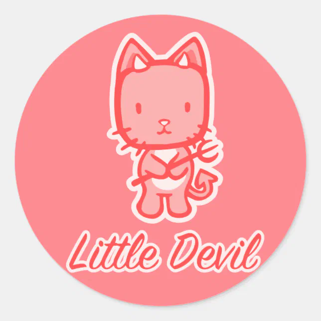 "Little Angel...Little Devil" Stickers | Zazzle