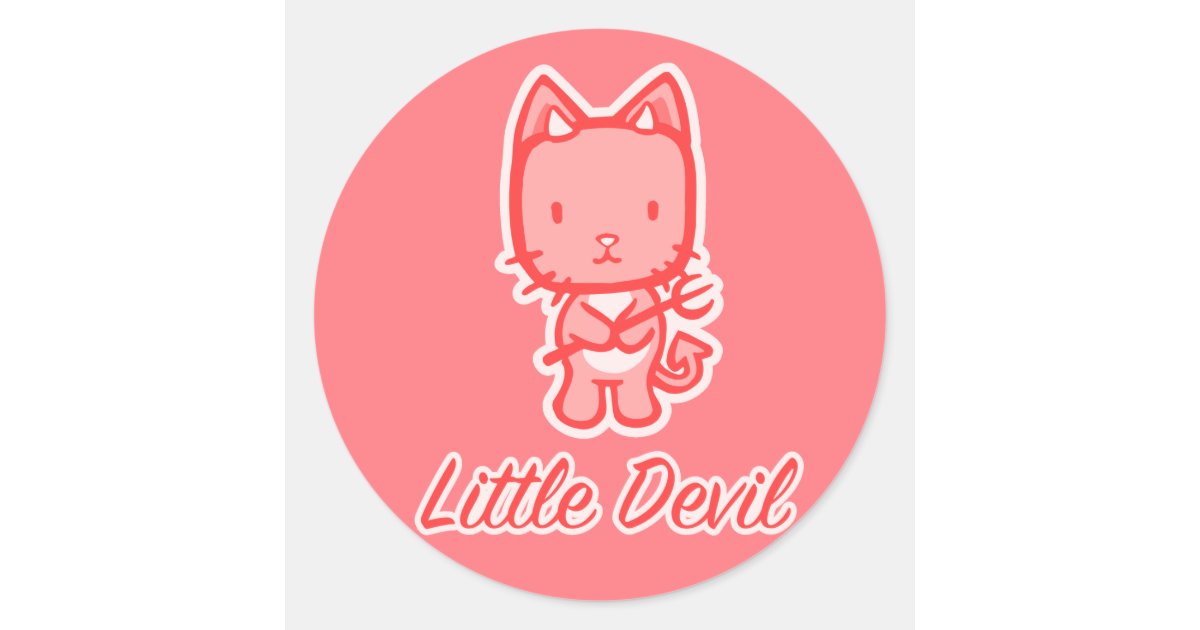 "Little Angel...Little Devil" Stickers | Zazzle