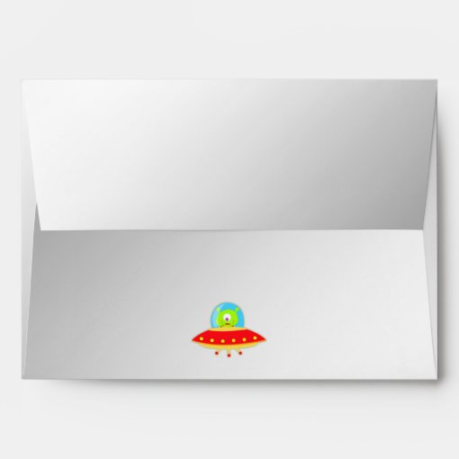 Little Astronaut in Outer Space Birthday Envelope | Zazzle