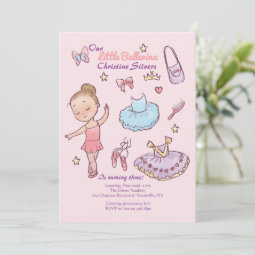 Little Ballerina Invitation | Zazzle