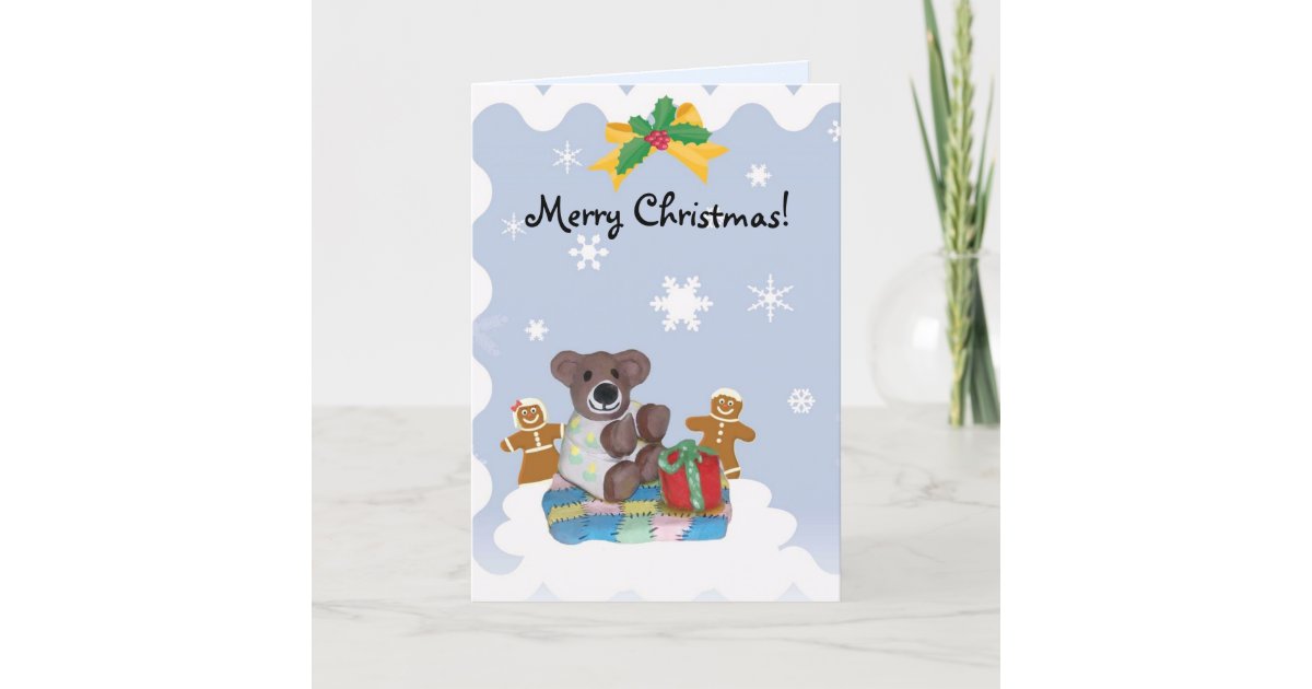 Little Bear Christmas Card | Zazzle