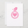 Little Bird Hearts Baby Photo Birth Announcement | Zazzle