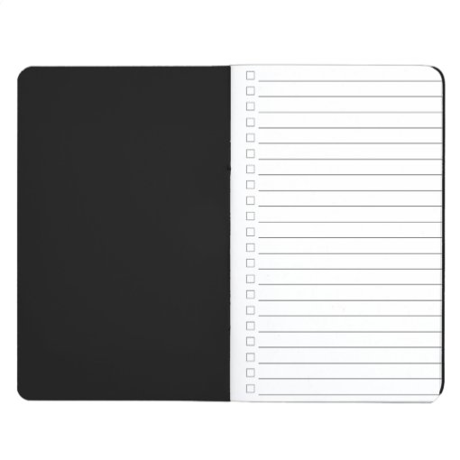 Little Black To-Do List Book - Pocket Journal | Zazzle