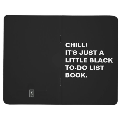 Little Black To-Do List Book - Pocket Journal | Zazzle