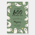 Little Boo Baby Shower Green Welcome Sign | Zazzle
