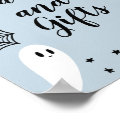 Little Boo Halloween Baby Shower Cards and Gifts Poster | Zazzle