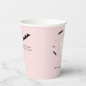 Little Boo Halloween baby shower pink paper cups | Zazzle