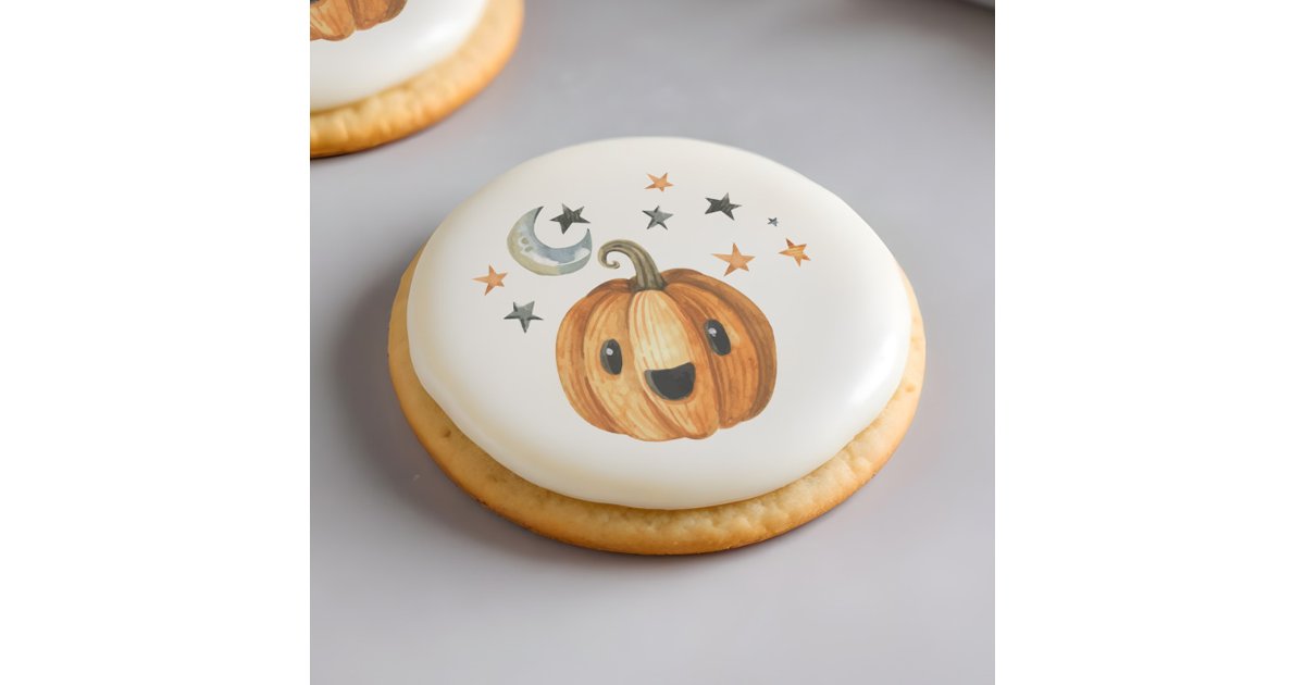 Little Boo Halloween Baby Shower Sugar Cookies | Zazzle